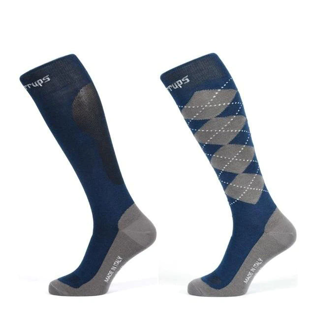 Tech Stirrups - Breathable Classic Socks – Premium Blue